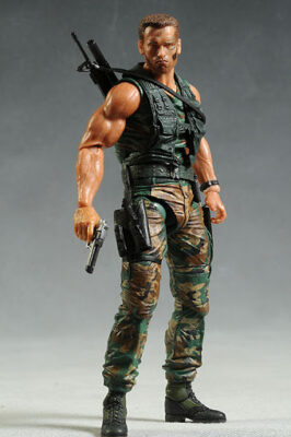 NECA Predators Dutch Arnold Schwarzenegger Action Figure, 1/4 Scale ...
