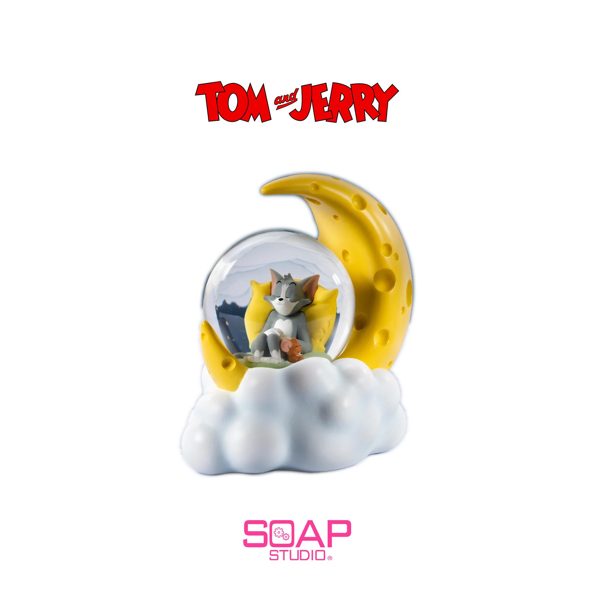 Tom And Jerry Cheese Moon Snow Globe B3 Store